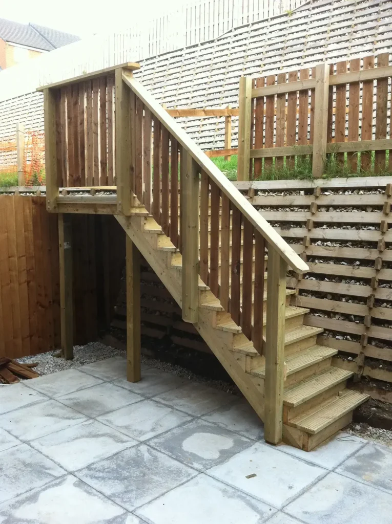 Steps on Timber Crib Walls | Timber Cribs Retaining Systems